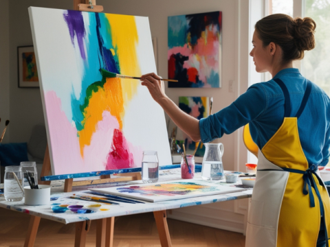 Abstract Painting Ideas for Beginners